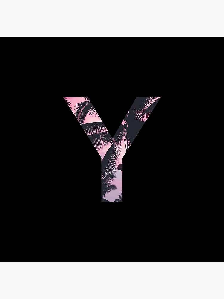 "Y letter design, Y with purple tropical background. Latin alphabet ...