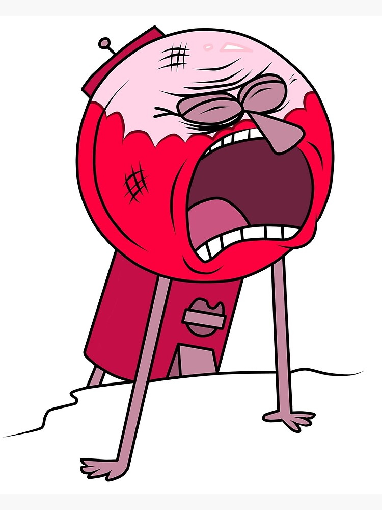 "Cartoon Show Angry Gumball Machine" Art Print by Stormynap | Redbubble