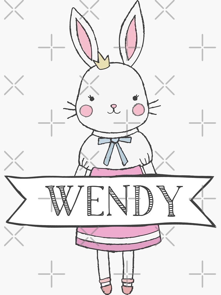 "Wendy" Sticker by A-Personalised | Redbubble