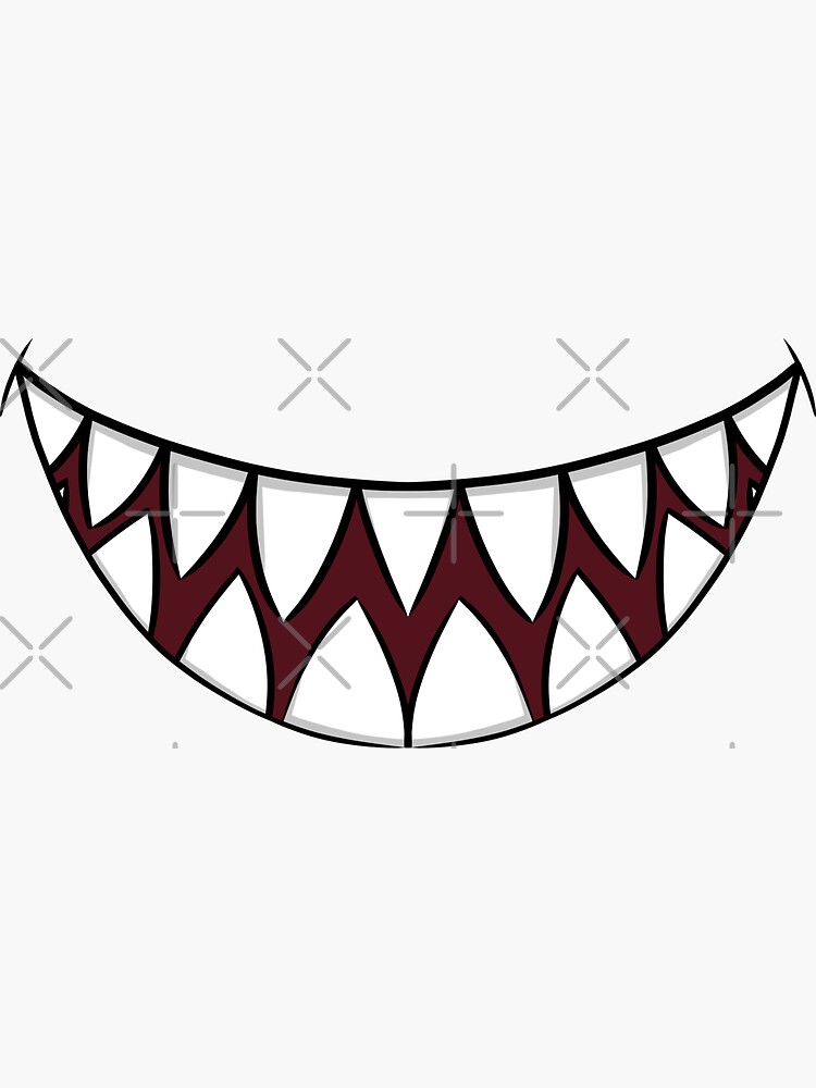 "Spooky Teeth 1.1" Sticker for Sale by CherryCloudsArt | Redbubble