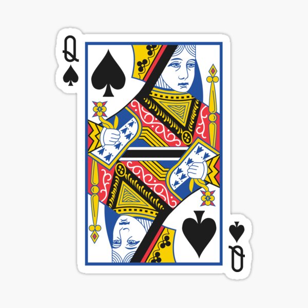 "Queen of Spades" Sticker for Sale by maeroks | Redbubble