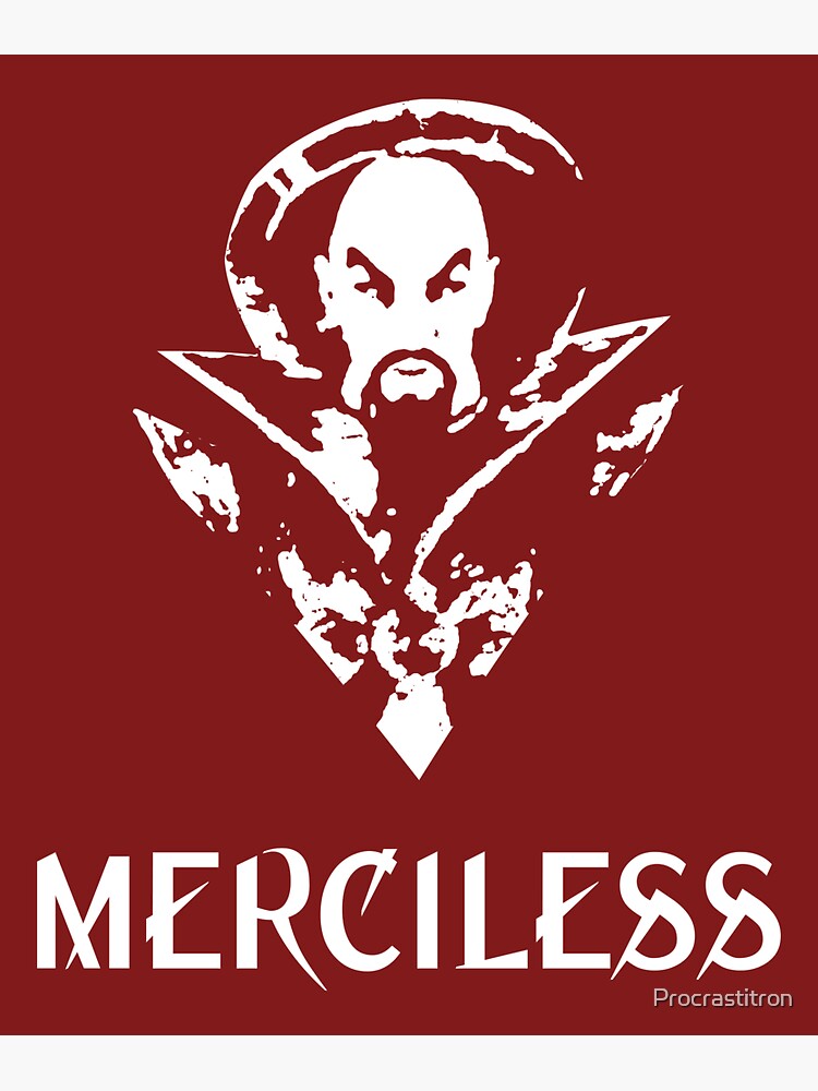"Merciless" Sticker for Sale by Procrastitron | Redbubble