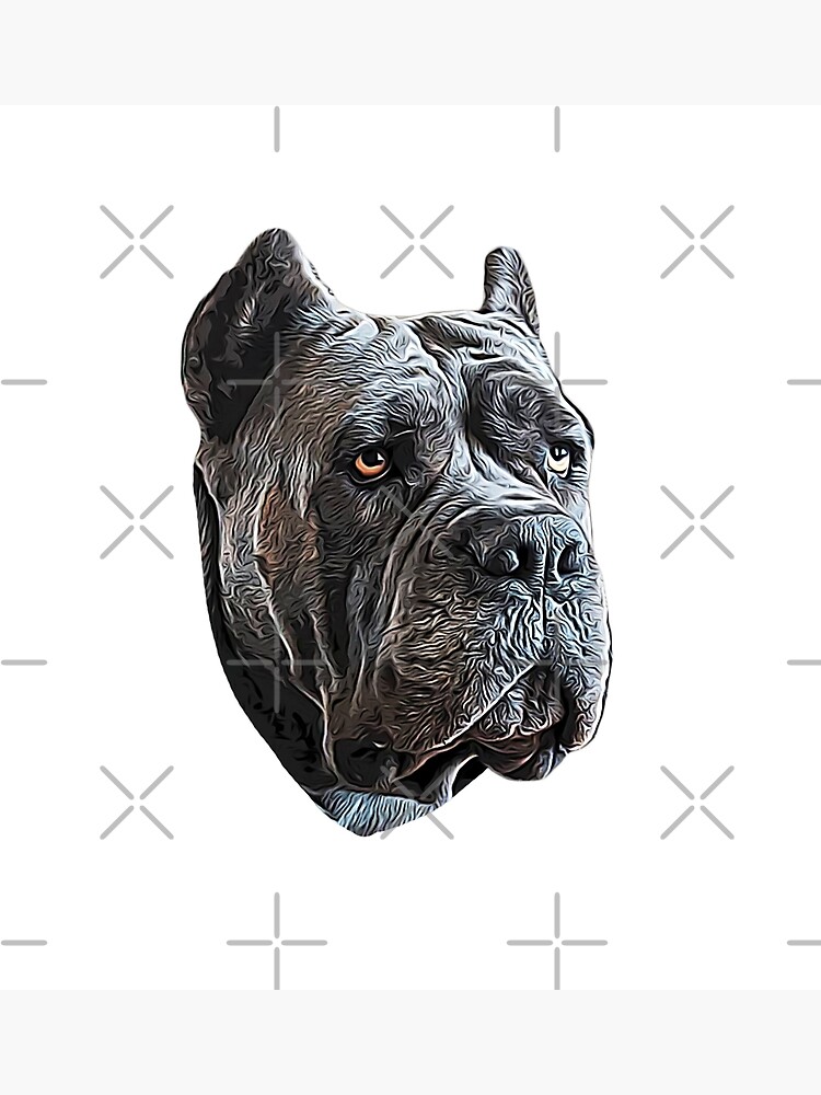 "Cane Corso Blue Face Art" Art Print by ElegantCat | Redbubble