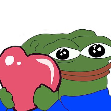 "Peepo Heart Pepe Love" Poster for Sale by Thundersome | Redbubble