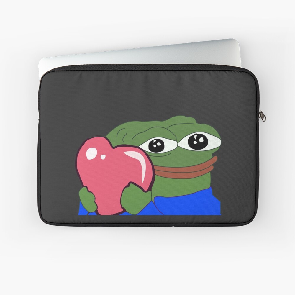 "Peepo Heart Pepe Love" Laptop Sleeve for Sale by Thundersome | Redbubble
