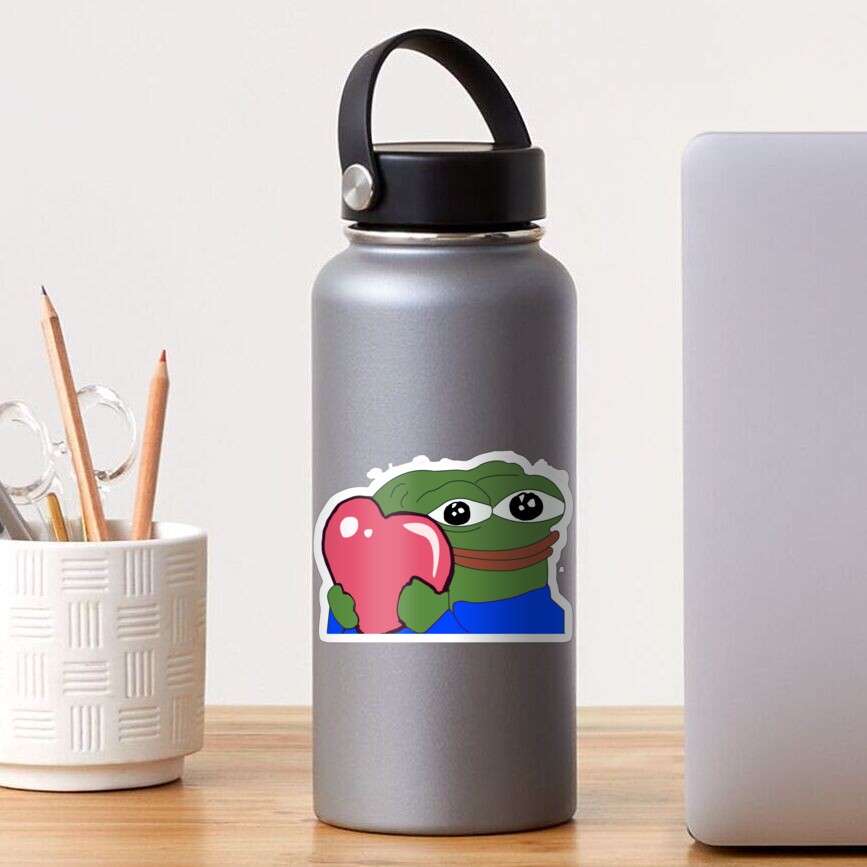 "Peepo Heart Pepe Love" Sticker for Sale by Thundersome | Redbubble