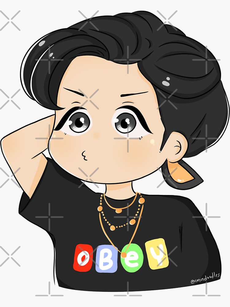 "HOBI" Sticker by khushimali | Redbubble