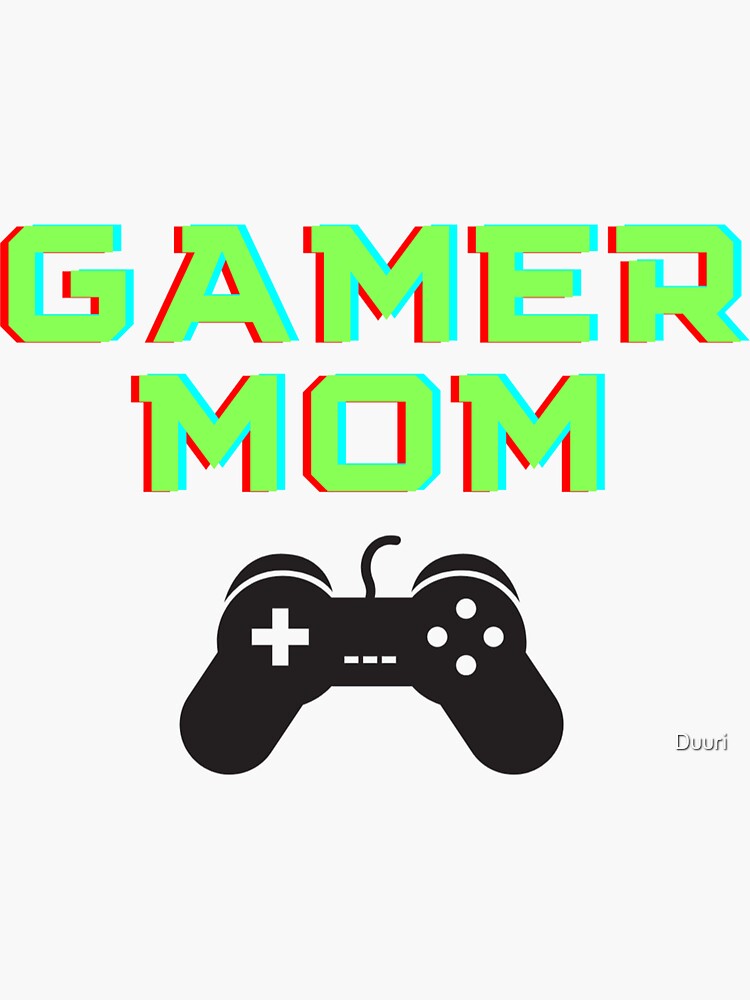"Gamer mom" Sticker by Duuri | Redbubble