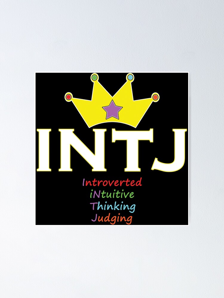 "INTJ - Typography Design" Poster by art-by-shadab | Redbubble