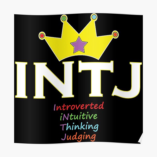 "INTJ - Typography Design" Poster by art-by-shadab | Redbubble