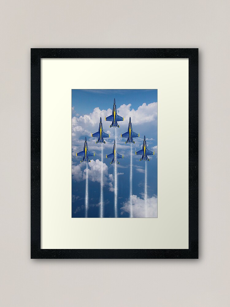 "Blue Angels" Framed Art Print for Sale by aviationart | Redbubble