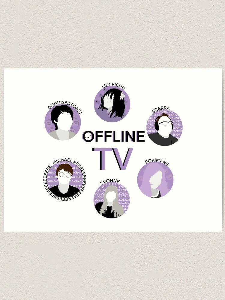 "Offline TV (No Fedmyster)" Art Print for Sale by Krp2 | Redbubble