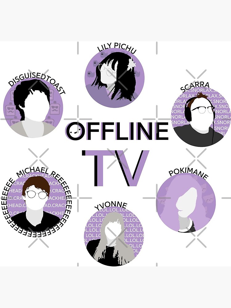 "Offline TV (No Fedmyster)" Art Print for Sale by Krp2 | Redbubble