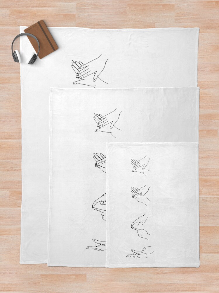 "Sign Language ONLY (yeah) illustration" Throw Blanket for Sale by Ella ...