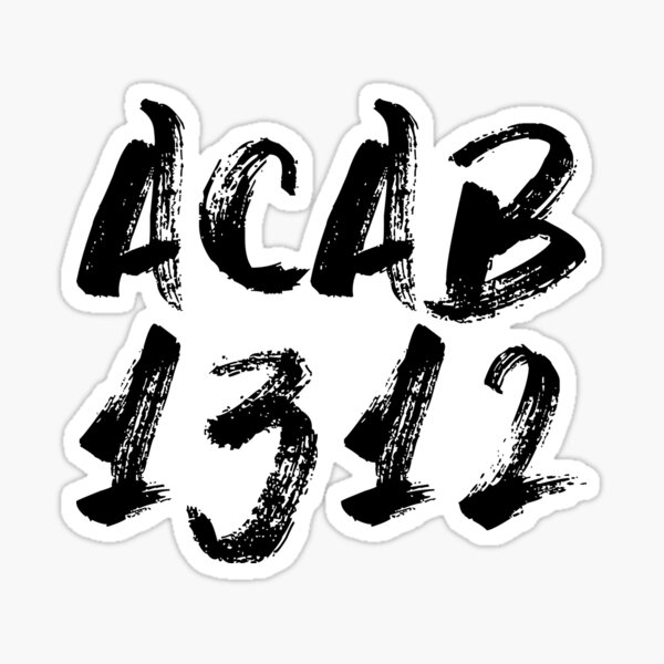 "1312/ACAB/FAFO" Sticker for Sale by MikeTheGinger94 | Redbubble