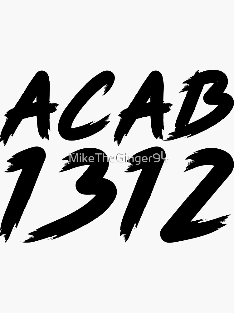 "1312/ACAB/FAFO" Sticker for Sale by MikeTheGinger94 | Redbubble