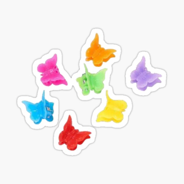 "Butterfly clips" Sticker by WestBetty3 | Redbubble