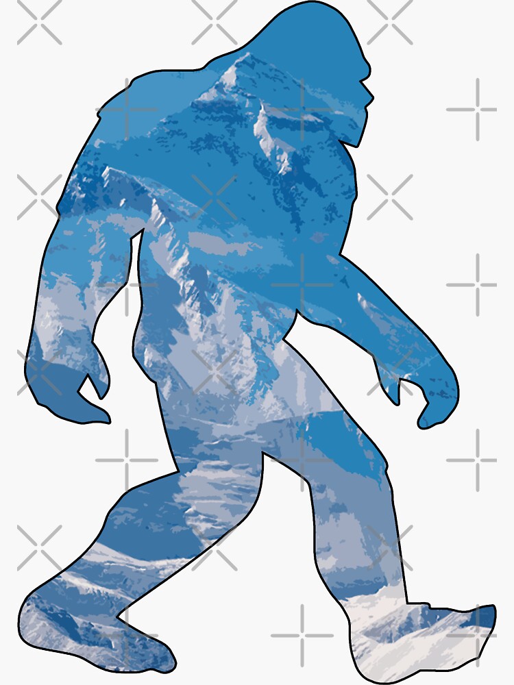 "Yeti - Cryptid" Sticker for Sale by Bieleckia | Redbubble