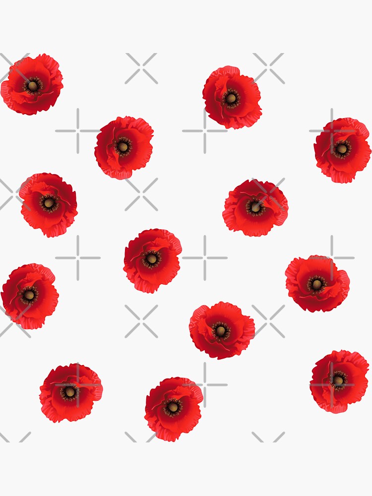 "Poppy" Sticker for Sale by loganferret | Redbubble