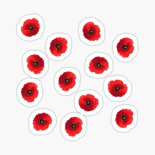 "Poppy" Sticker for Sale by loganferret | Redbubble