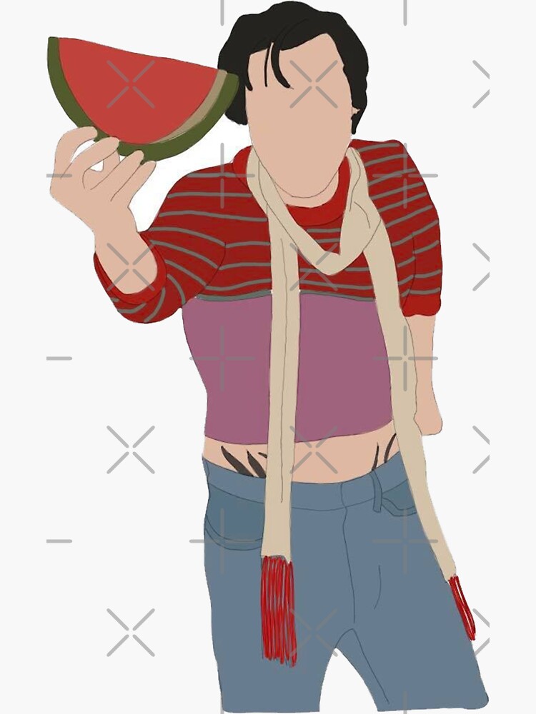 "harry styles watermelon" Sticker for Sale by Graph-jv | Redbubble