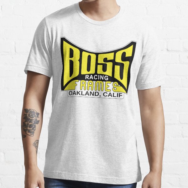 "BOSS Racing Frames Oakland California" T-shirt by 49Design | Redbubble ...