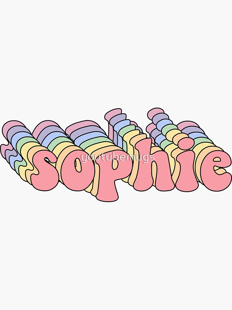 "sophie name sticker" Sticker for Sale by youtubemugs | Redbubble