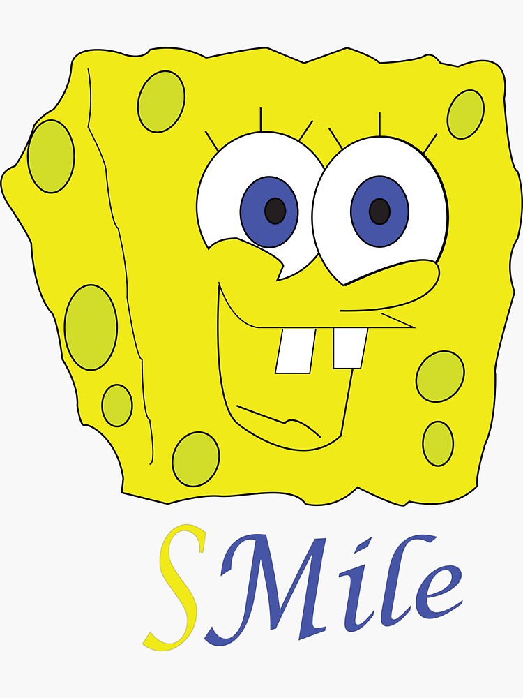 "Spongebob Smile " Sticker by SM78 | Redbubble