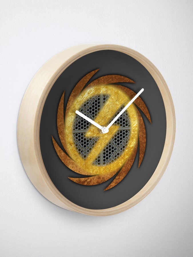 "Accelerationism" Clock for Sale by red-flood-mod | Redbubble