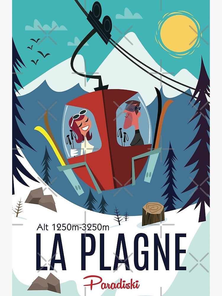 "La Plagne poster" Poster for Sale by GAGodel | Redbubble
