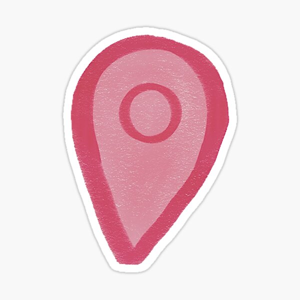 "Pin icon" Sticker by ceciliacg | Redbubble