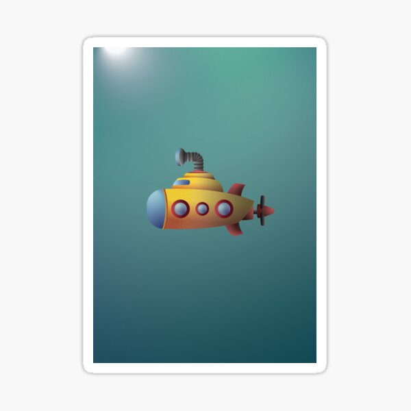 "Realistic Underwater Submarine" Sticker for Sale by Ishinkndesigns ...