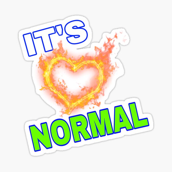 "normal" Sticker for Sale by MarsAwsomDesign | Redbubble