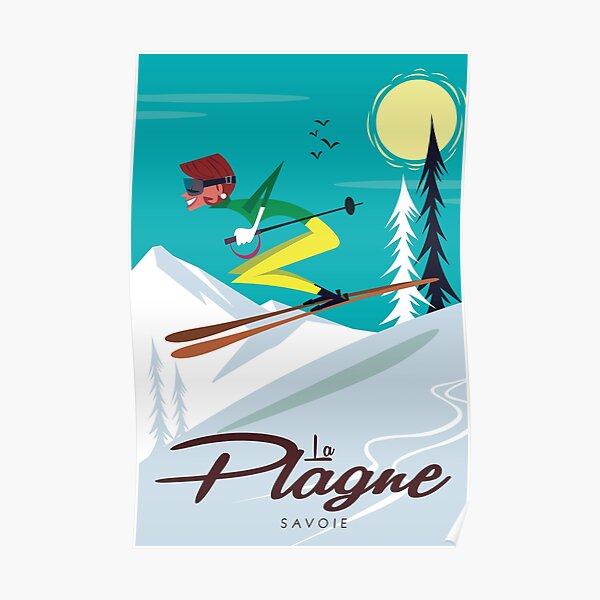 "La Plagne poster" Poster for Sale by GAGodel | Redbubble
