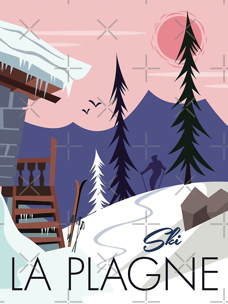 "La Plagne poster" Art Print for Sale by Gary Godel | Redbubble