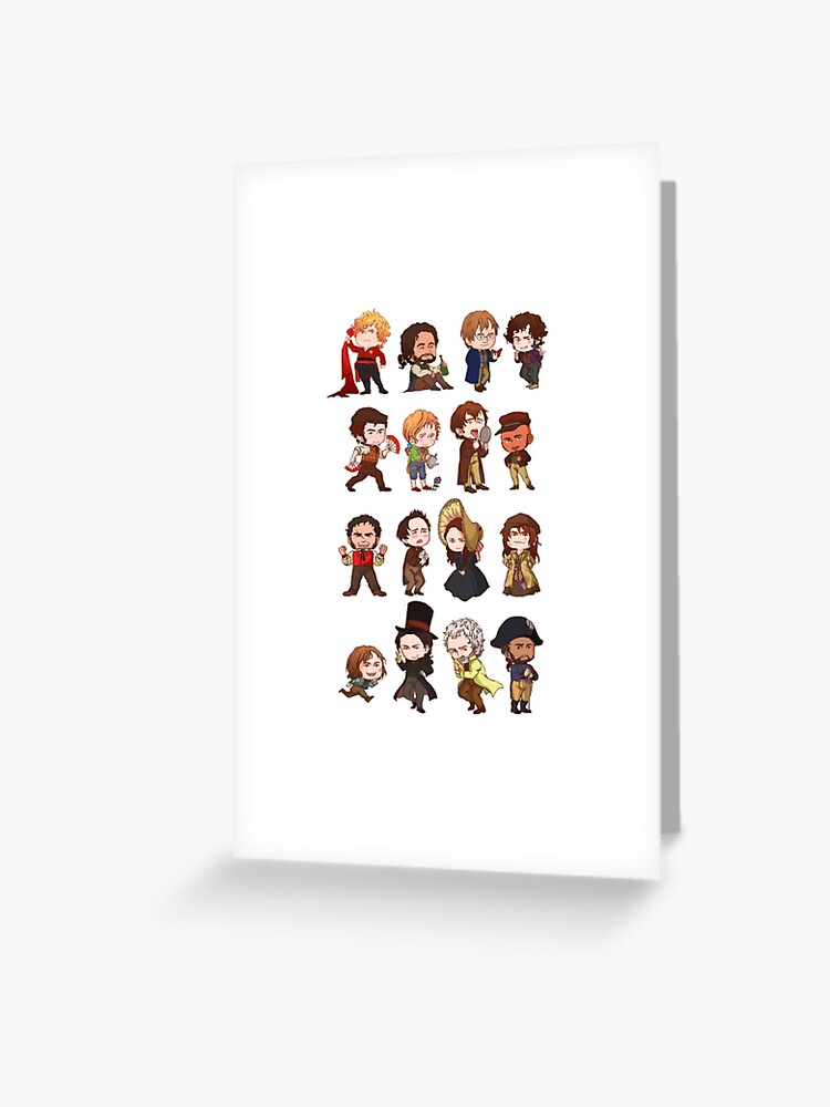 "Les Miserables Characters" Greeting Card for Sale by AiramDesignz ...