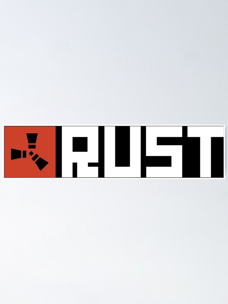 "Rust Game Logo" Poster for Sale by Nvaa | Redbubble