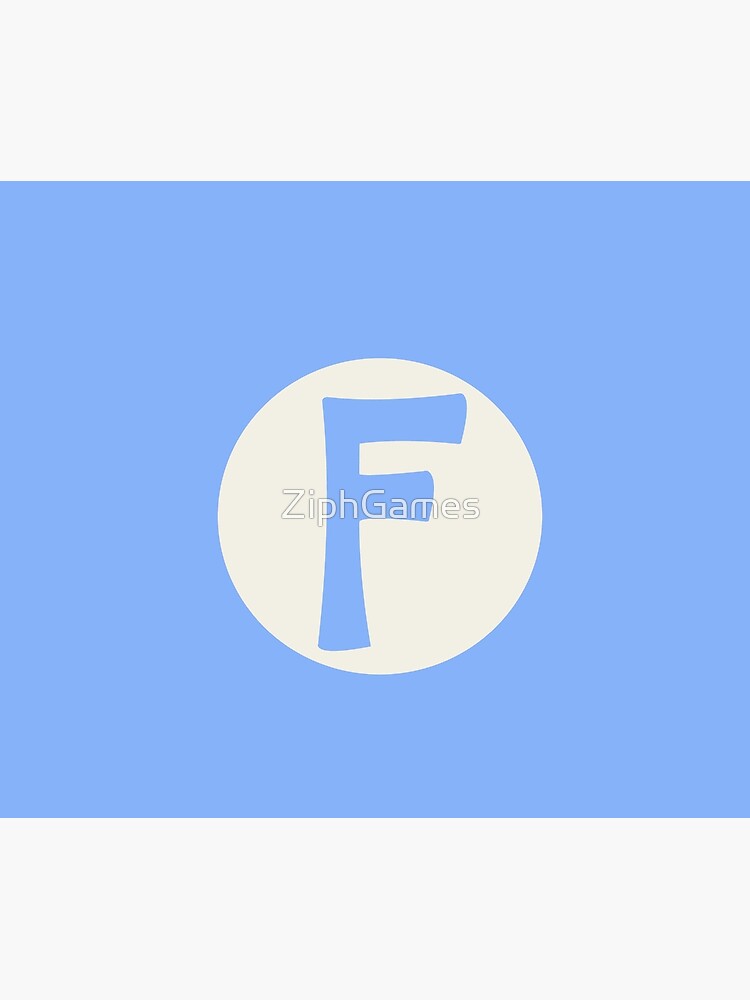 Póster «letra f azul» de ZiphGames | Redbubble