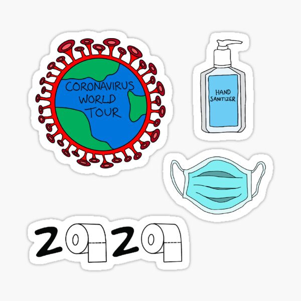 "Coronavirus 2020 Sticker Pack" Sticker for Sale by JacqsTreasures ...