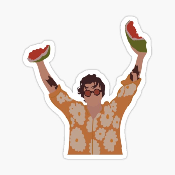 "Watermelon Sugar - Harry Styles " Sticker for Sale by sunshinellou ...
