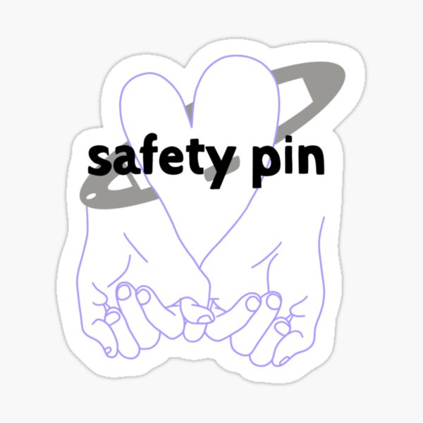 "5 Seconds of Summer Safety Pin" Sticker by shelbyrlynncalm | Redbubble
