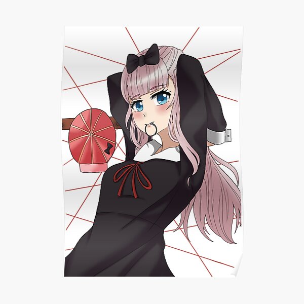 "Fujiwara Chika - Kaguya sama love is war" Poster for Sale by Mkenny98 ...