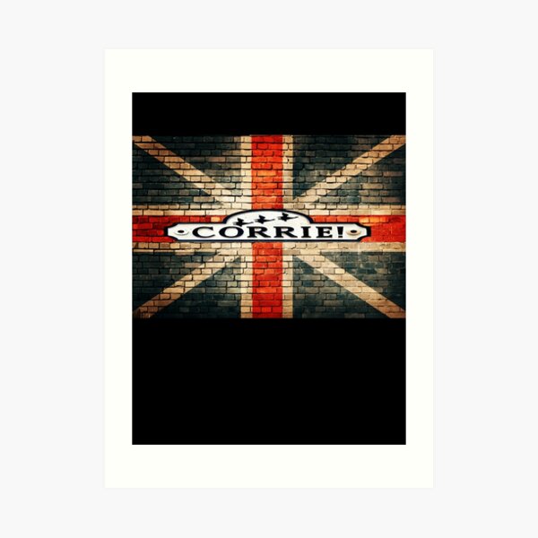 "Coronation - corrie!- streets on uk flag" Art Print by hafid0 | Redbubble