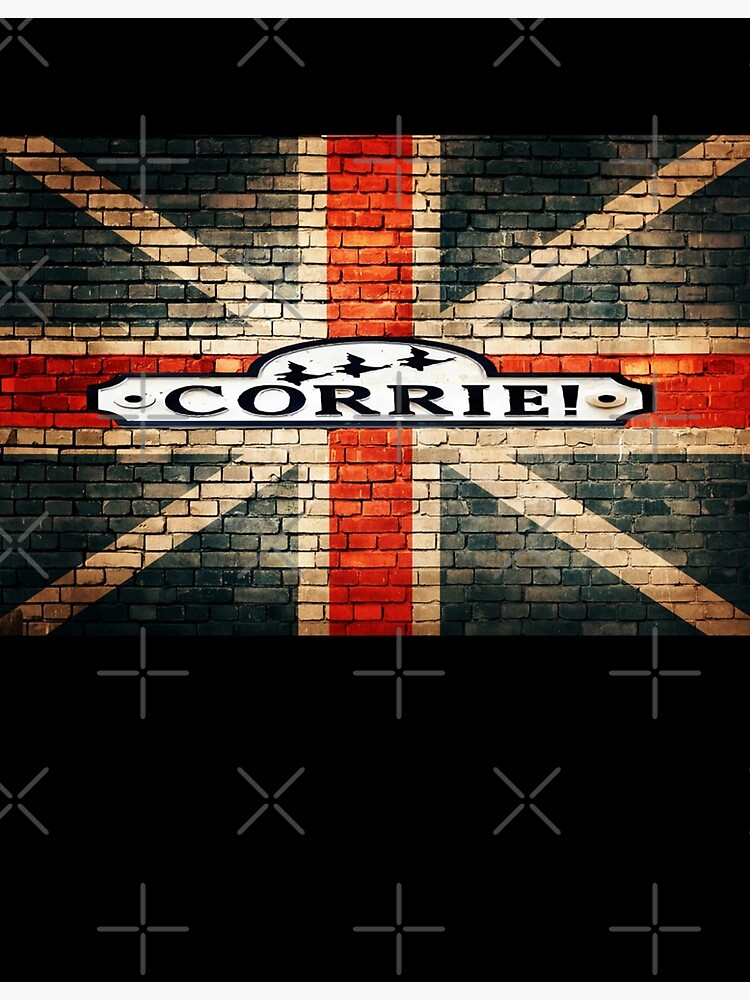 "Coronation - corrie!- streets on uk flag" Art Print by hafid0 | Redbubble