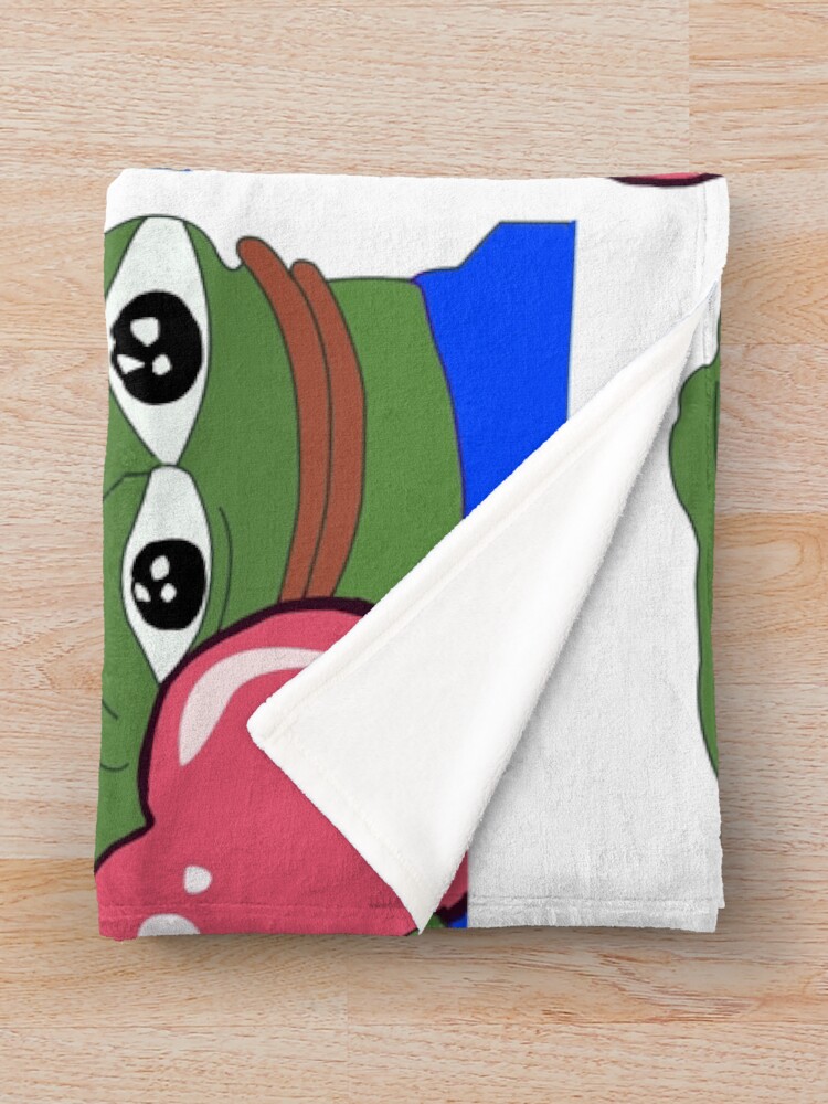"Peepo Herz Pepe Liebe" Fleecedecke von Thundersome | Redbubble
