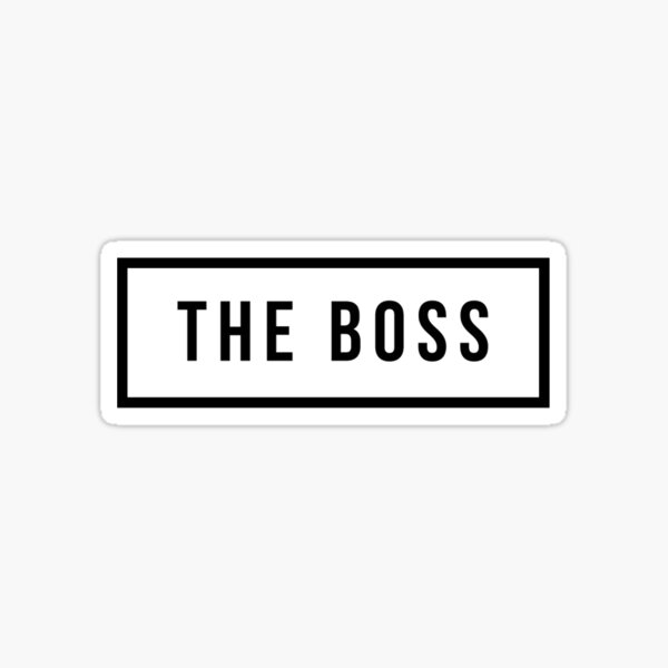 "The Boss" Sticker for Sale by Hann174 | Redbubble