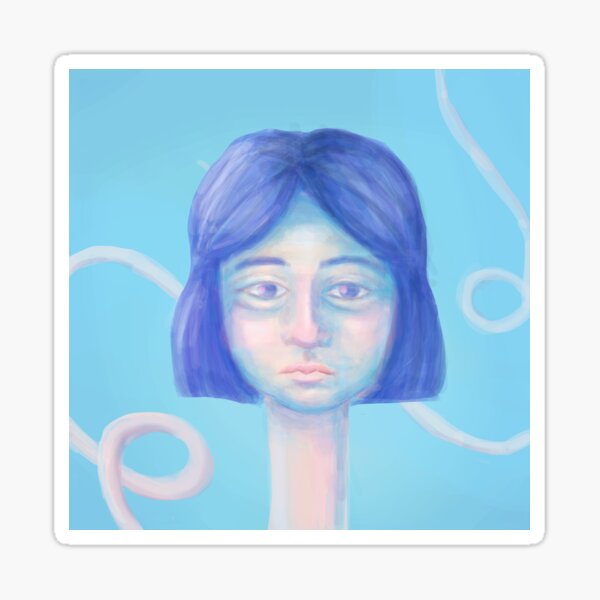 "Feeling loopy, surreal painting" Sticker by opiumpansy | Redbubble
