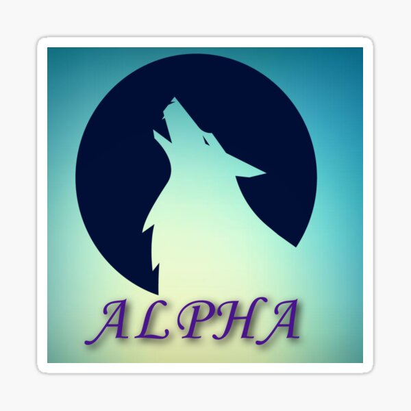 "Alpha " Sticker for Sale by Sumit143 | Redbubble