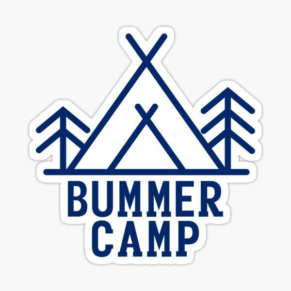 "Bummer Camp #3" Sticker for Sale by SalahBlt | Redbubble