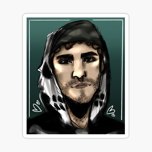 "skeleton hoodie josh " Sticker for Sale by marcht0thesea | Redbubble
